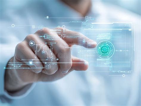Man Activates Futuristic Touchscreen Using Fingerprint Biometric