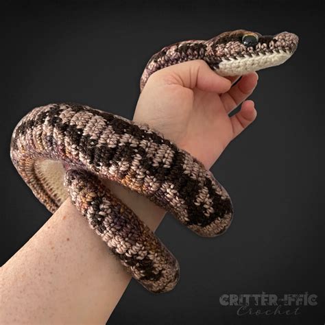 Ball Python Amigurumi Crochet Pattern Betty The Realistic Etsy