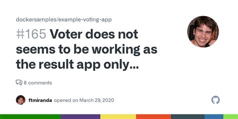 Voter Does Not Seems To Be Working As The Result App Only Shows The