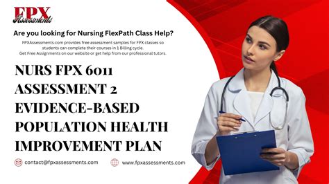 Nurs Fpx 6011 Assessment 2 Evidence Based Population Health Improvement Plan