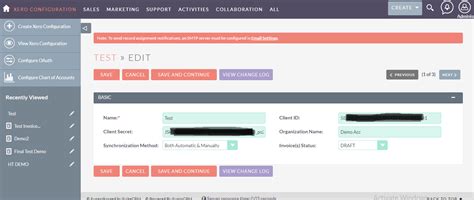 Xero Integration SuiteCRM Module