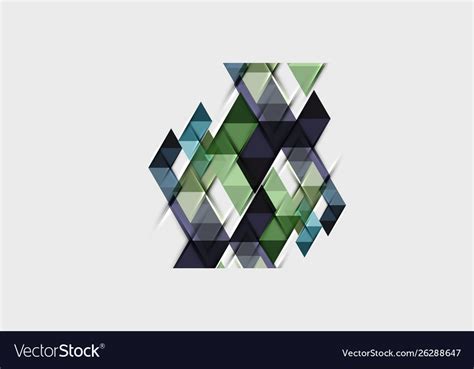 Abstract Geometric Background Modern Overlapping Vector Image