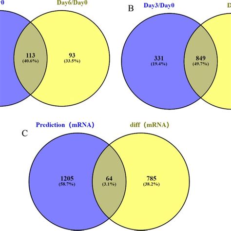 Differential LncRNA And MRNA Venn Diagram Differential LncRNA And MRNA
