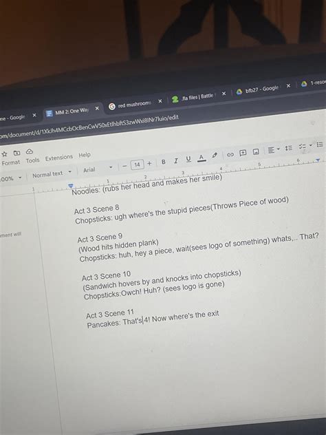 here s a writing leak for my ucoming object shows 2nd episode r