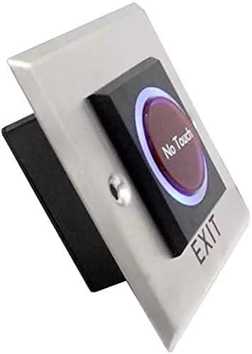 ESS No Touch Stainless Steel Door Exit Switch Touch Free Exit Push Release Button Switch For