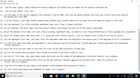 Untided Notepad File Edit Format View Help 15 List