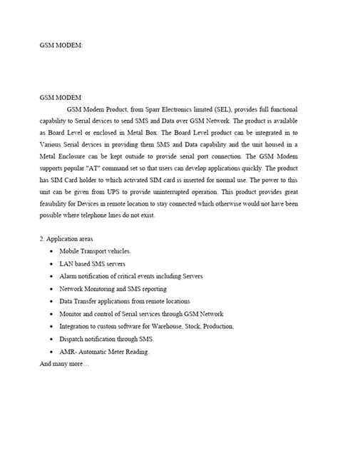 Gsm Pdf General Packet Radio Service Modem