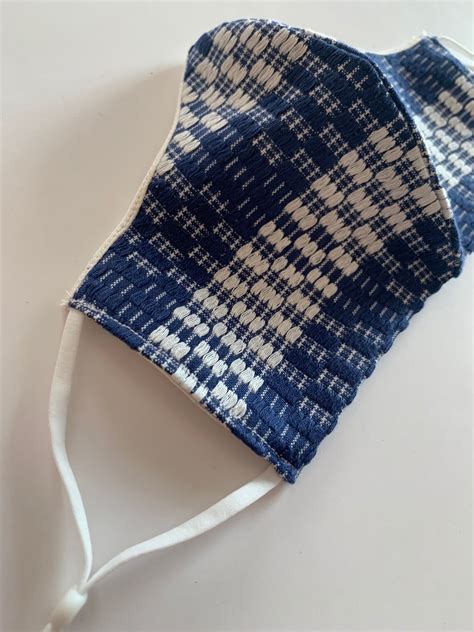 Máscara Facial De Doble Capa Dobby Tejida De Algodón Orgánico Etsy España