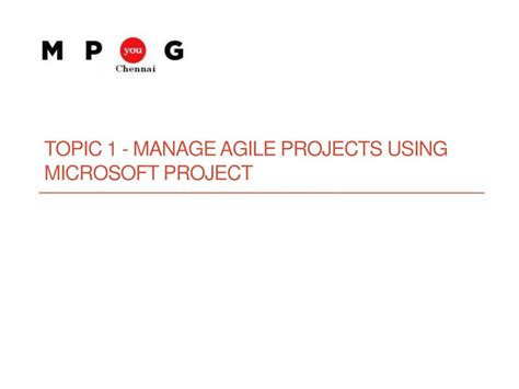 ppt manage agile projects with microsoft project and save time using macros in microsoft