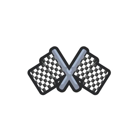 Checkered Flag Emblem Vector Art Icons And Graphics For Free Download