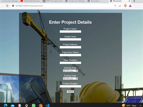 Construction Management Website Html Css And Javascript Expert Upwork