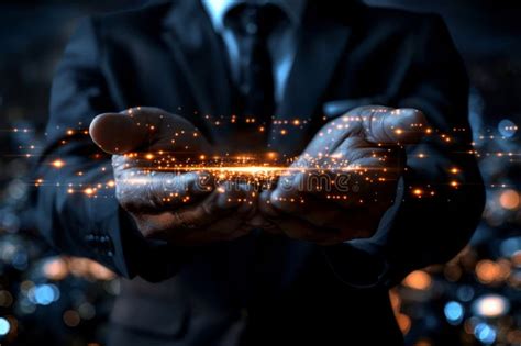 Automation Business Process Innovation Technology And Virtual Screen Stock Image Image Of