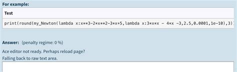 implement a python function called my newton f g x0
