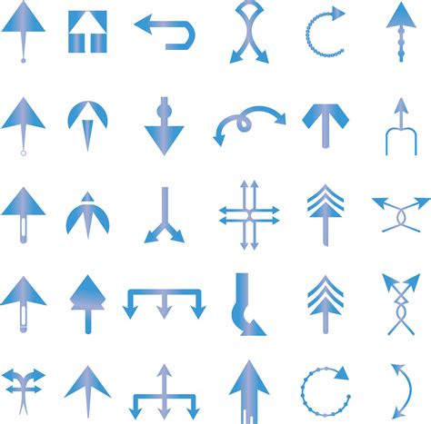 Arrow Logos Vector Set 23526035 Vector Art At Vecteezy