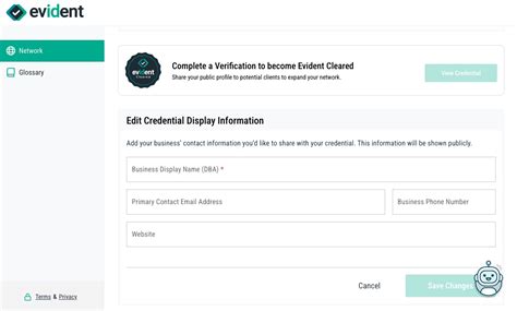 Evident Network Creating An Account Members Verifications And The
