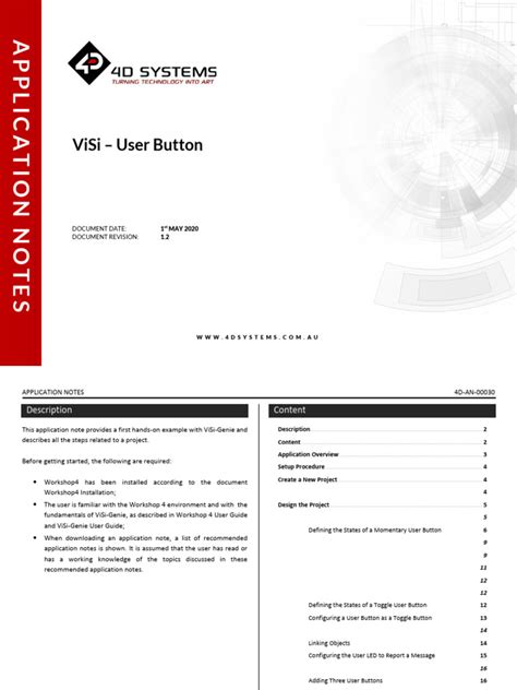visi user button document date document revision pdf button