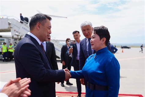 Бүгд Найрамдах Киргиз Улсын Ерөнхийлөгч С Н Жапаров Монгол Улсад хүрэлцэн ирэв Монгол Улсын