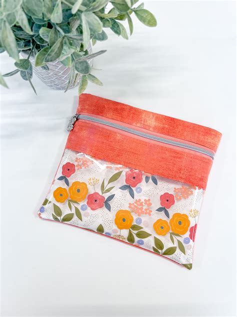 Vinyl Pocket Zipper Pouch Pdf Pattern Digital Download The Little