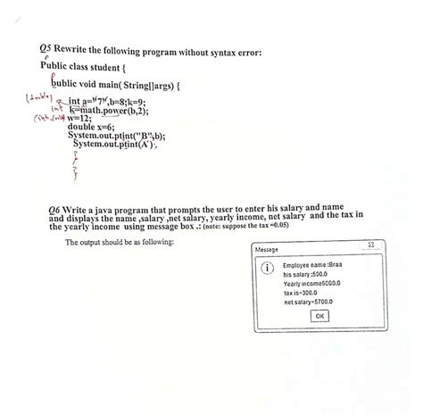 Solved Doubles Q5 Rewrite The Following Program Without