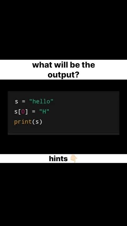 what happens when we modify a string 📝 coding python youtube