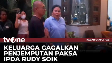 Penjemputan Paksa Ipda Rudy Soik Dihalangi Pihak Keluarga | Kabar Utama Pagi tvOne - YouTube