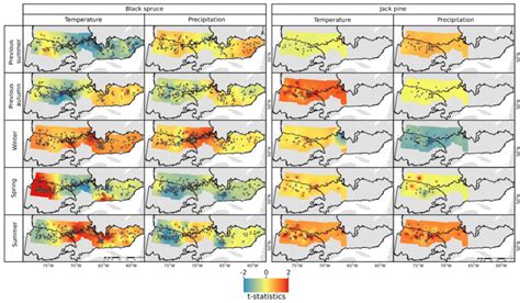 5 kriging interpolated growth response significance based on