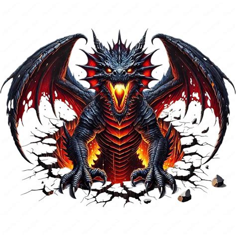 Dragon Clipart Fierce Dragon Clipart Bundle 10 High Quality Designs