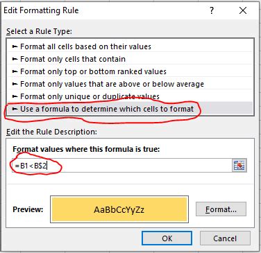 Excel Highlight Cells Based On If Function Stack Overflow