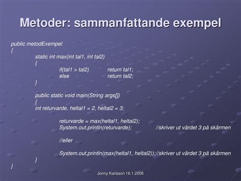 Ppt Introduktion Till Programmering Powerpoint Presentation Free
