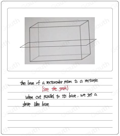 Solved A Rectangular Prism Is Pictured Below Select The Type Of Cross Section Formed When The