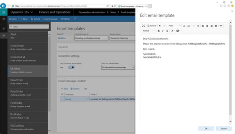 Sending Multiple Customer Invoices In A Single Email In Dynamics 365 For Finance And Operations