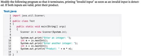 solved modify the following program so that it terminates