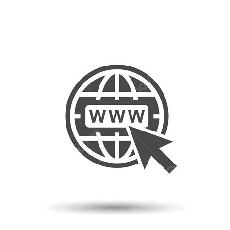 web navigation icon flat vector illustration of internet access for