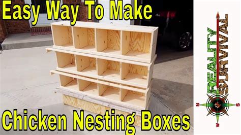 Easy Diy Chicken Nesting Boxes