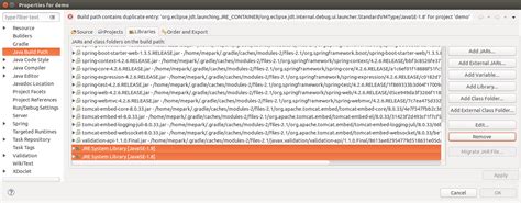 새로운 Springboot 프로젝트의 Jre System Library 중복 문제 Jehyunpark