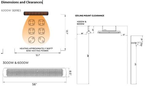 Bromic Heating Bh0420013 Tungsten 6000 Watts Electric Double