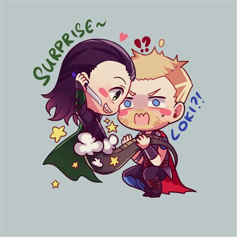 Chibi Thor And Loki