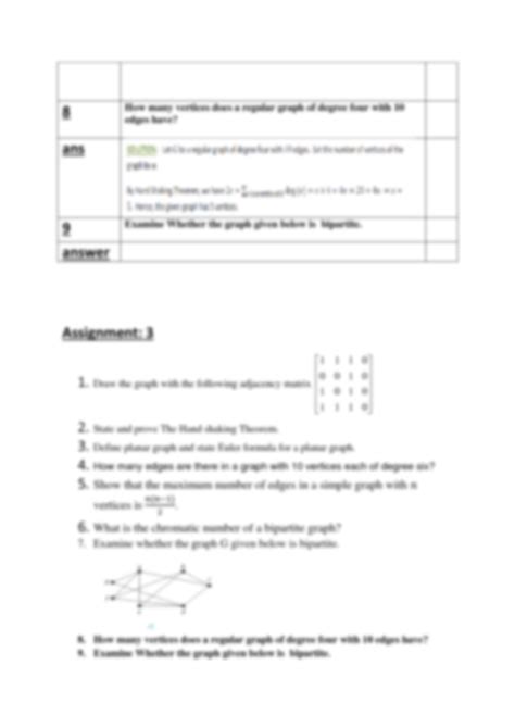 SOLUTION Graph Theory Assignment Studypool