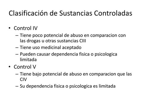 Sustancias Controladas