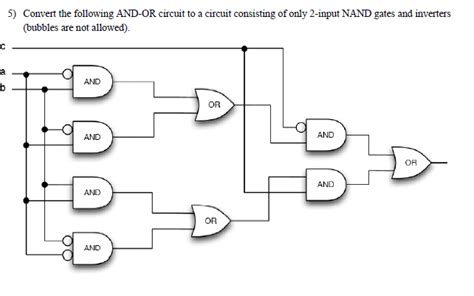 Solved Convert The Following AND OR Circuit To A Circuit Chegg Com