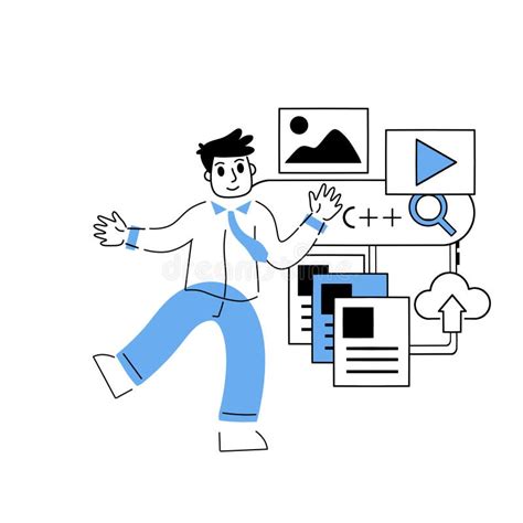 Programmer Works With Code And Interface Of Application And Website