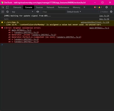 monday api sdk not authenticated or graphql validation errors monday apps and developers