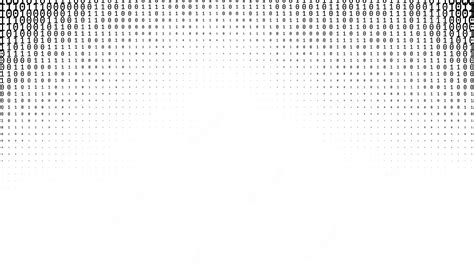 premium vector gradient binary code digits background