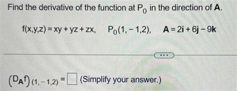 Solved Find The Derivative Of The Function At P In The Chegg