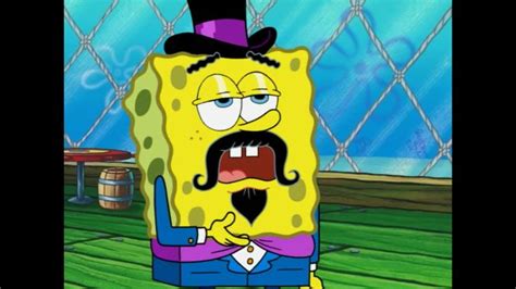 Spongebob With A Mustache So Funny