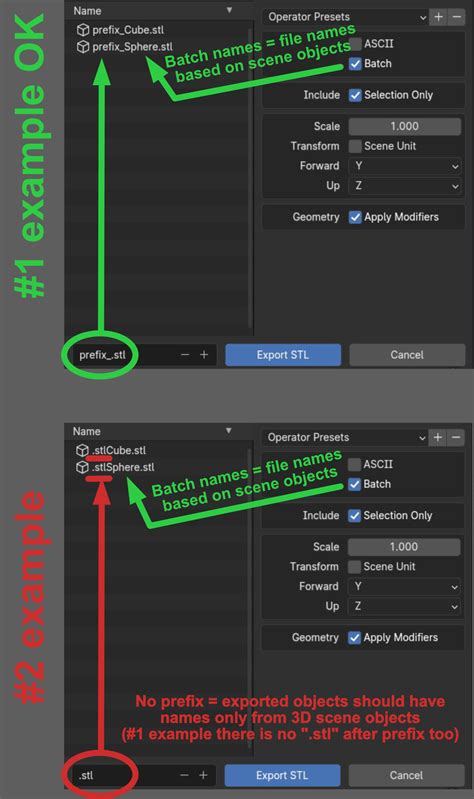 118704 Stl Export With Batch And Selection Only Blender Blender Projects