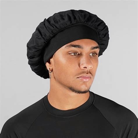 Black Bonnet Bonnet For Men Bonnets Mens Hairstyles