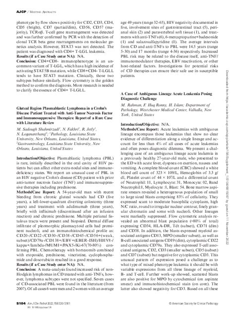 Pdf A Case Of Ambiguous Lineage Acute Leukemia Posing Diagnostic Challenge