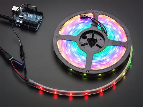 Tira Neopixel De 1 Metro Con 30 Leds Rgb Por Metro Ws2812 Ip67 A Prueba De Agua Sumergible Para