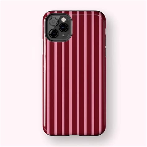 Striped Brown Iphone Case Etsy